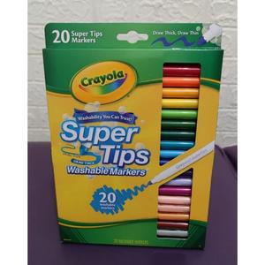 Jual CRAYOLA SPIDOL SUPER TIPS SUPERTIPS 20 MARKERS WASHABLE - Jakarta ...