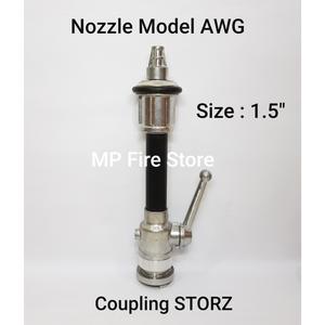 Jual NEW FIRE HOSE SPRAY JET NOZZLE 1.5 Inch STORZ AWG ON OFF PEMADAM ...
