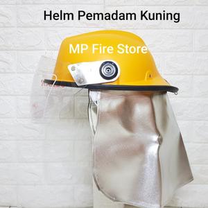 Jual NEW FIRE HELMET HELM DAMKAR YELLOW KUNING PEMADAM KEBAKARAN TAHAN ...