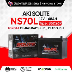 Jual Solite - Aki NS70 12V 68Ah untuk Toyota Kijang Kapsul (D), Prado ...