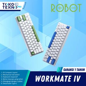 Jual NEW Robot Workmate IV / 4 Mechanical Keyboard Gaming Wired TYPE-C ...