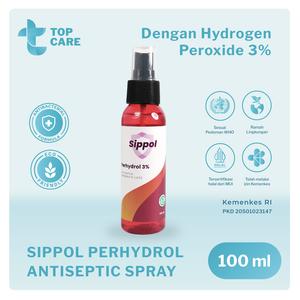 Jual Sippol Perhydrol Antiseptic Spray 100 ml [Hydrogen Peroxide 3% ...