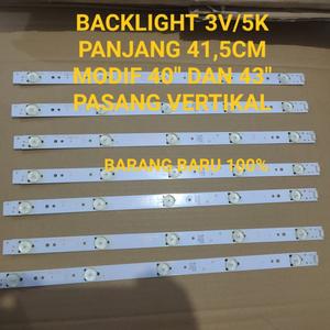Jual LAMPU LED BACKLIGHTT TV 3 VOLT 5 KANCING BACKLIGHT 3V 5K PANJANG ...