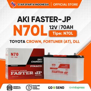 Jual Faster JP - Aki N70L 12V 70Ah untuk Toyota Crown, Fortuner (AT ...