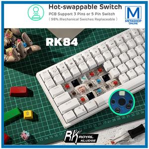 Jual ROYAL KLUDGE RK84 WIRELESS MECHANICAL KEYBOARD GAMING 75% HOTSWAP ...