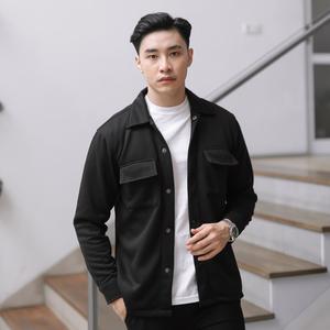 Promo Shacket Jacket - Jacket Pria Fleece Original Hitam - Hitam, S ...