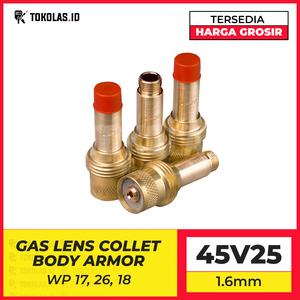 Jual Gas Lens Collet Body Argon untuk Tig Torch WP 17 WP 26 WP 18 ...