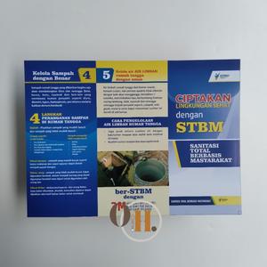Jual Leaflet STBM - Sanitasi Total Berbasis Masyarakat - Perilaku Higiene - Brosur - Kota ...