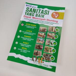 Jual Poster Sanitasi Dapat Mencegah Stunting - Poster Gizi - Poster ...