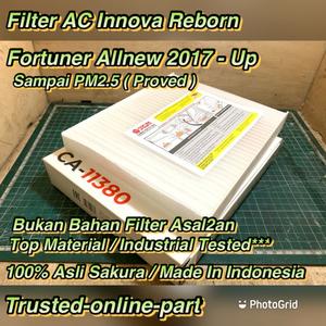 Jual ASLI FILTER AC INNOVA REBORN / FORTUNER VRZ NEW 100% ASLI SAKURA ...