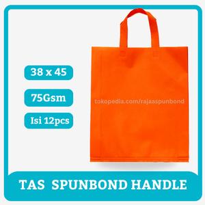 Jual Tas Spunbond Besar Handle 38x45 / Lusinan / Warna ORANGE - Jakarta ...