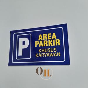 Jual Stiker Parkir Khusus Karyawan - Stiker Tanda Parkir - Stiker ...