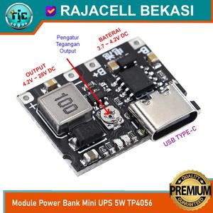 Jual Module Power Bank TP4056 Mini UPS Baterai Charging + Adjustable ...
