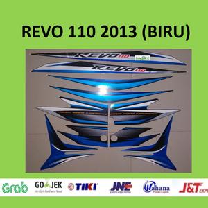 Jual ((CUZZ)) REVO 110 2013 BIRU MOTOR YAMAHA STIKER STRIPING STRIPPING ...