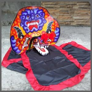Jual Mainan tradisional caplokan devil anak no.1 kayu waru barongan ...