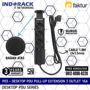 Jual Open Dropship! P03 - DESKTOP PDU PULL POP UP INDORACK 3 OUTLET ...