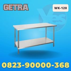 Jual MEJA STAINLESS DAPUR GETRA WK-120 MEJA RESTORAN KAFE 120CM ...