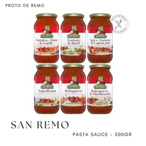 Jual San Remo Pasta Sauce 500gr - Bolognese | Bolognese & Mushroom ...