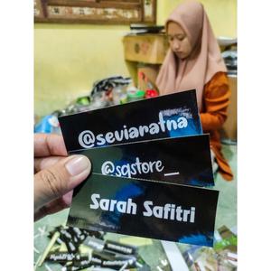 Jual Sticker Custome Nama / Logo / Foto / Gambar (PREMIUM QUALITY ...