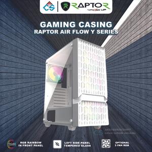 Jual Casing Gaming Raptor Air Flow Y Series White - Casing Gaming ...