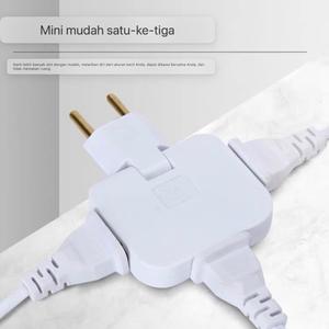 Jual 3in1 Power Socket Extension Plug Lipat Tambahan Lubang Stop Kontak ...