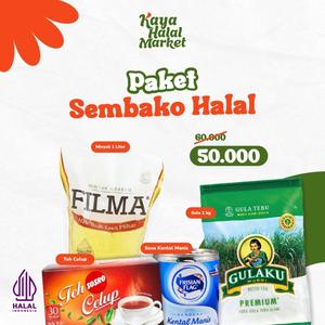 Jual G_SM [BUNDLING] SEMBAKO HALAL MINYAK, GULA, TEH MURAH KAYA HALAL ...