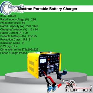 Jual New Entry ! Maxtron Portable Battery Charger CB-20 - Jakarta ...
