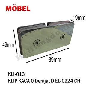 Jual Glass Klip Kaca ke Tembok 0 Derajat Double Jepit Partisi ELEO SS ...