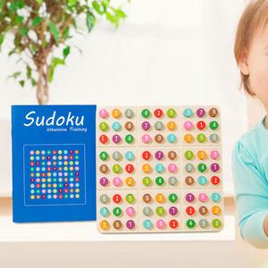 Jual Wood Sudoku Puzzle Math Sudoku Toy, Number Thinking Game Sudoku ...