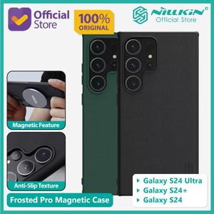 Jual Case Magsafe Samsung Galaxy S24 Ultra S 24 Plus 5G Casing Nillkin Magnetic Frosted Pro ...