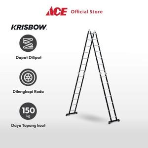 Jual Ace Krisbow Tangga Aluminium Multifungsi - Hitam - 4x5 Steps ...