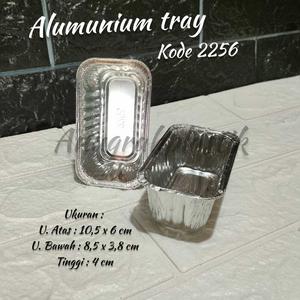 Jual Aluminium foil Tray 2256 RECT / Cup Alumunium Tray (125 ml ) PER ...