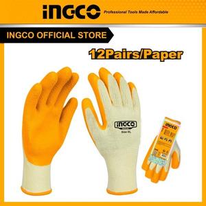 Jual Sarung Tangan Kerja Karet Latex Safety Gloves INGCO HGVL05 Proyek ...
