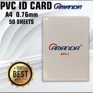 Jual YUKU435 PVC ID CARD AMANDA 50 SHEET UNTUK 500 KARTU - Kota Bandung ...