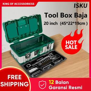 Jual SINAR_TEGNIK ISKU TOOL BOX BAJA 20INCH / KOTAK PERKAKAS UKURAN ...