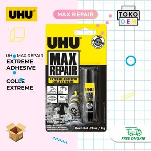Jual UHU MAX REPAIR EXTREME ADHESIVE 8G LEM SUPER KUAT KACA BESI KULIT ...