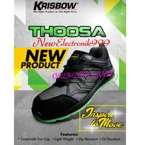 Jual SEPATU SAFETY SPORT KRISBOW THOOSA 4" 38/39/40/41/42/43/44 - Hitam ...