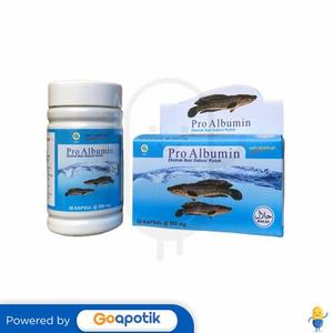 Jual PRO ALBUMIN EKSTRAK IKAN GABUS 500 MG BOTOL 50 KAPSUL - Kota ...