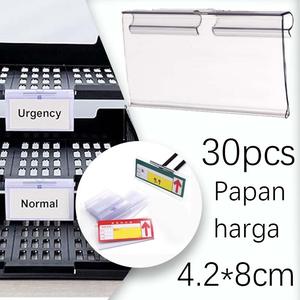 Jual 30pcs Price Tag Holder PVC Kertas Lebel Harga Akrilik Harga Price ...