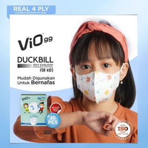 Jual VIO DUCKBILL '30S MASK 4PLY EARLOOP KIDS MIX MOTIF MEDIS FILTRASI ...