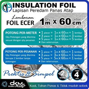 Jual Bubble Insulation Foil Meteran Lembaran / Lapisan Peredam Panas ...
