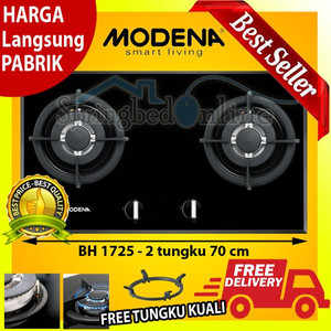 Jual Modena Kompor Tanam / Built-In Hob Gas 70 Cm, 2 Tungku Bh 1725 ...
