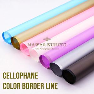 Jual [ 20 LEMBAR ] COLOR BORDER LINE FLOWER WRAP / KERTAS BUNGA GARIS ...
