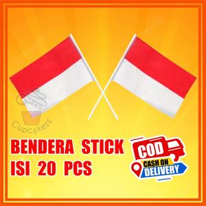 Jual bendera stik merah putih Indonesia isi 20 - Jakarta Pusat - Ryna ...