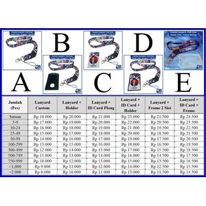 Jual Cetak Tali ID Card Custom / Tali Lanyard ID Card 2 sisi / Custom ...