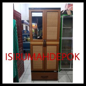 Jual Lemari Plastik Napolly CRS 5G5 DKC Gantung + Kaca + Kunci Moti ...