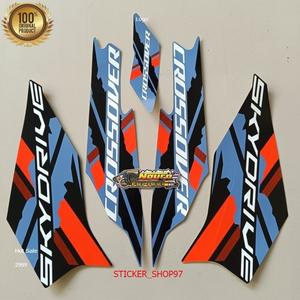 Jual (ORI) Striping Suzuki SkyDrive cross crossover 2023 2024 biru ...