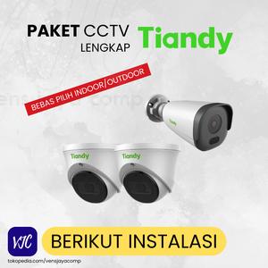 Promo Paket CCTV Tiandy 3 Kamera Berikut Instalasi Indoor/Outdoor ...