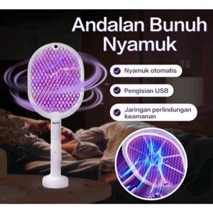 Jual PREMIUM Raket Nyamuk Listrik Standing Electric Mosquito Racket ...