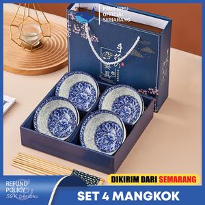 Jual Paket 4 Mangkuk Keramik SNI - Set Mangkok Hampers 4 Pcs - Hampers ...